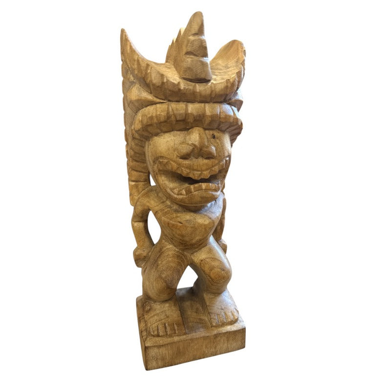 Lono Tiki God | Hawaiian Museum Replica 12" (Natural)