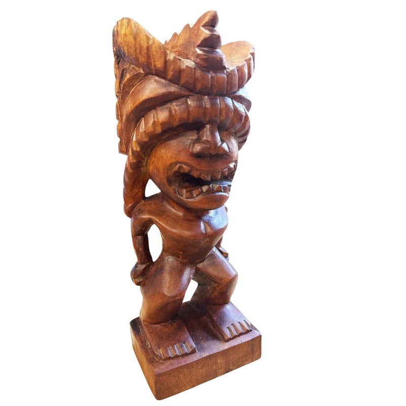 Lono Tiki God | Hawaiian Museum Replica 12" (Stained)