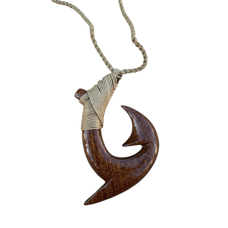 Koa Wood Hawaiian Makau | Fish Hook – Makana Hut