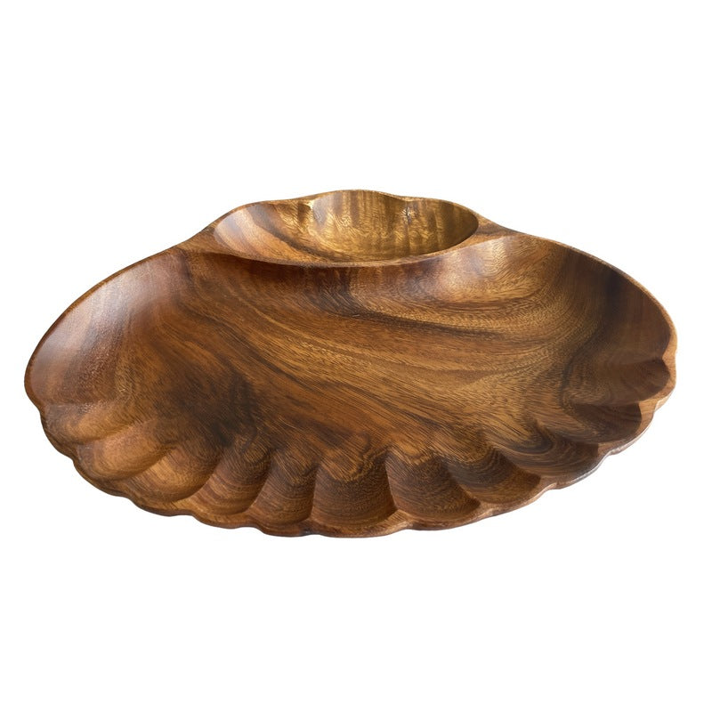 Acacia Wood Shell Tray