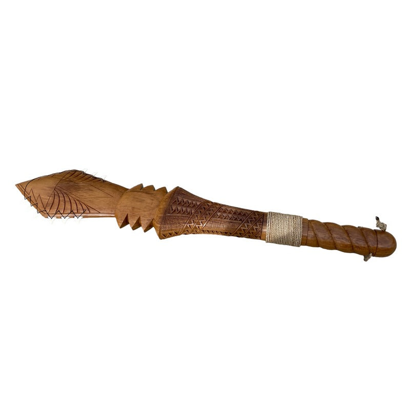 Hawaiian Leiomano Spear Club | Handcrafted Polynesian Art