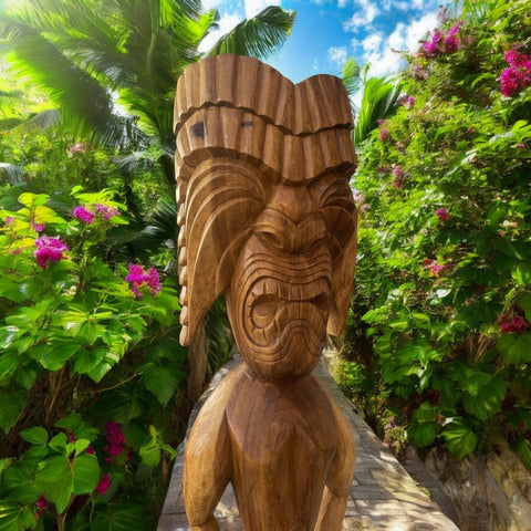 Ku | Traditional Hawaiian Tiki 40"