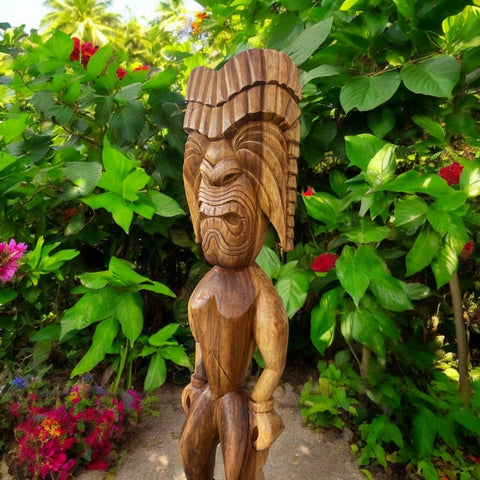 Ku | Traditional Hawaiian Tiki 40"
