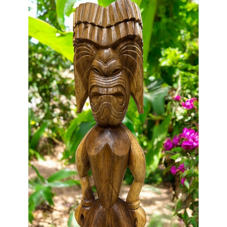 Ku | Traditional Hawaiian Tiki 40" – Makana Hut