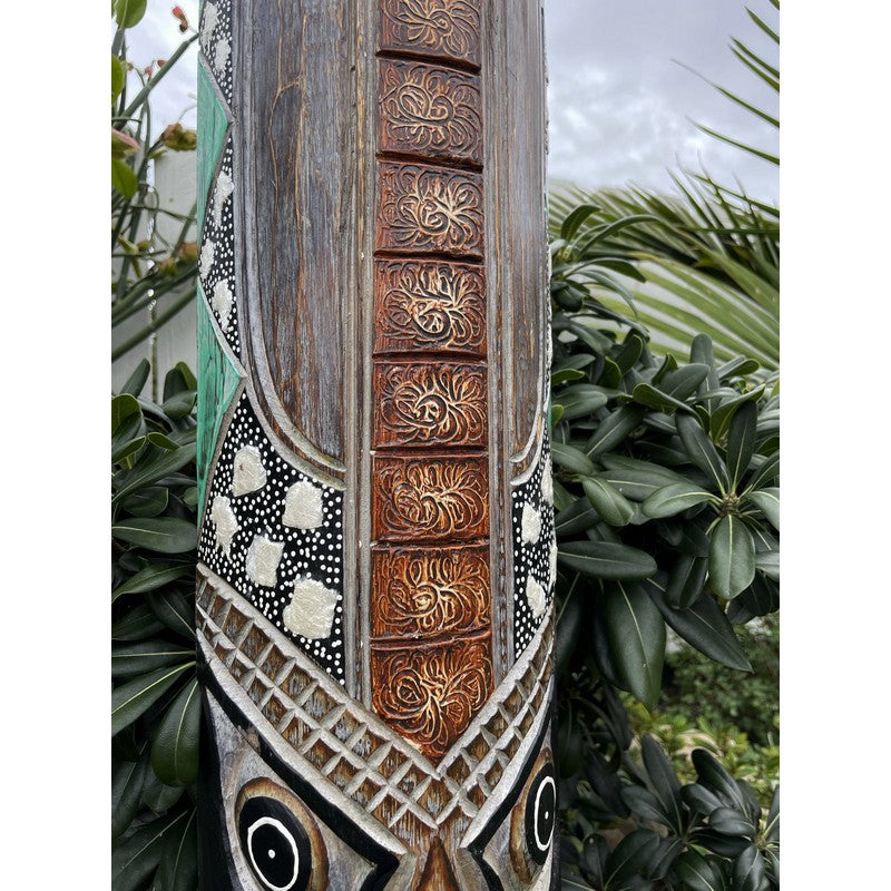 Love Tiki Mask | Colorful Washed 40"