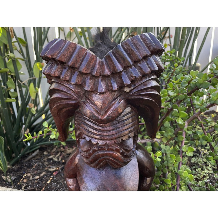 Ku | Traditional Hawaiian Museum Tiki 20" – Makana Hut